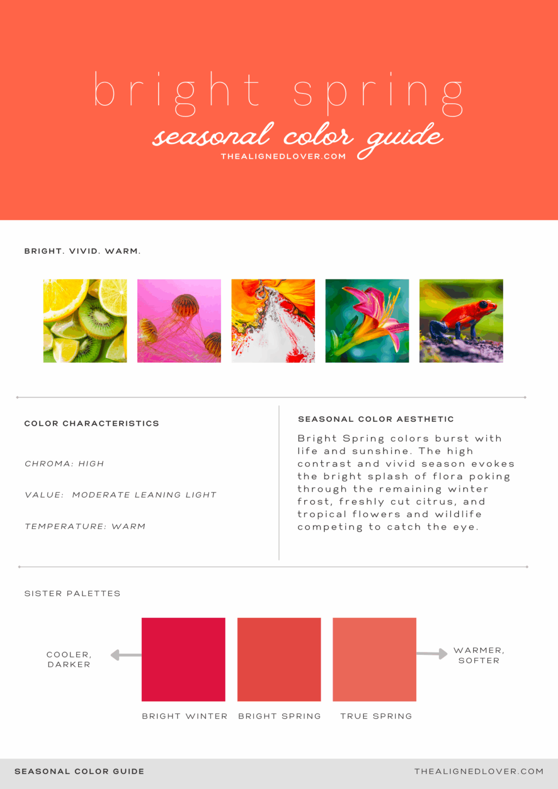 Guide to the Bright Spring Seasonal Color Palette | The Aligned Lover