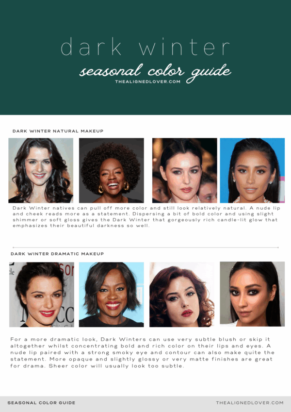 Guide to the Dark Winter Seasonal Color Palette | The Aligned Lover