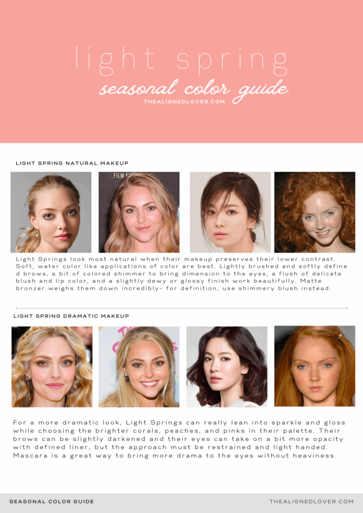 Guide to the Light Spring Seasonal Color Palette | The Aligned Lover