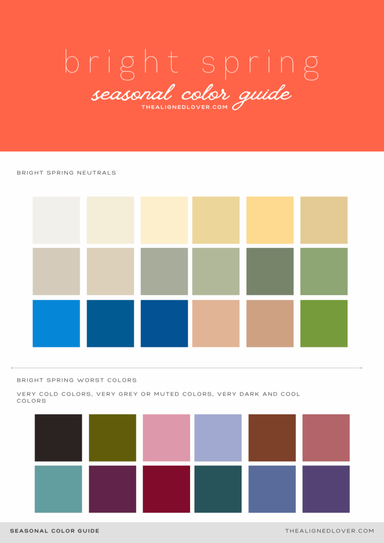 Guide to the Bright Spring Seasonal Color Palette | The Aligned Lover