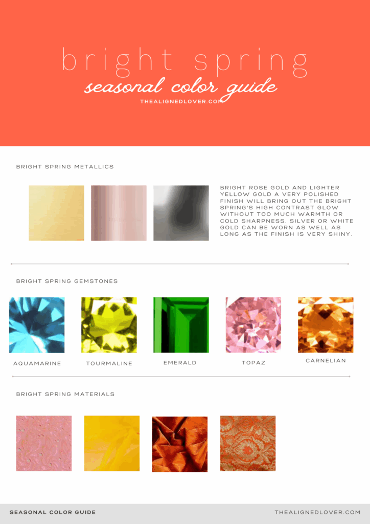 Guide to the Bright Spring Seasonal Color Palette | The Aligned Lover