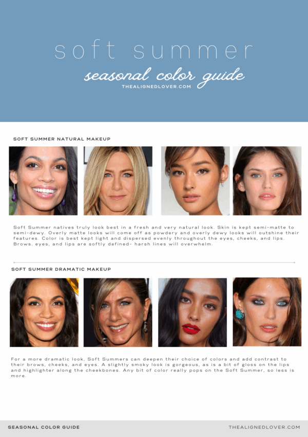 Guide to the Soft Summer Seasonal Color Palette | The Aligned Lover