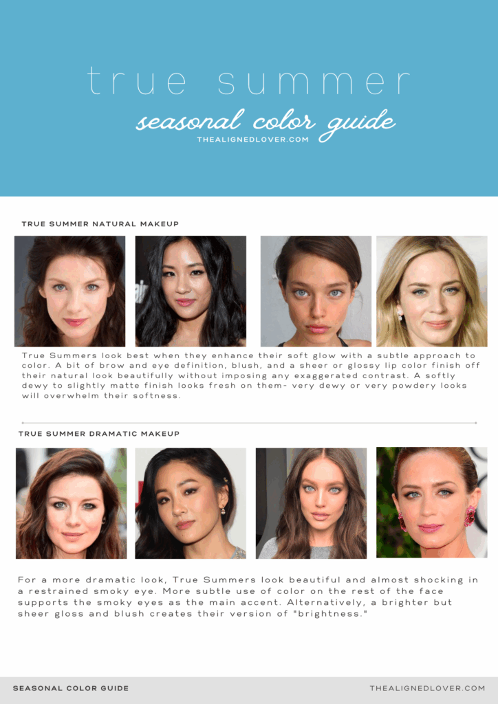 Guide to the True Summer Seasonal Color Palette | The Aligned Lover