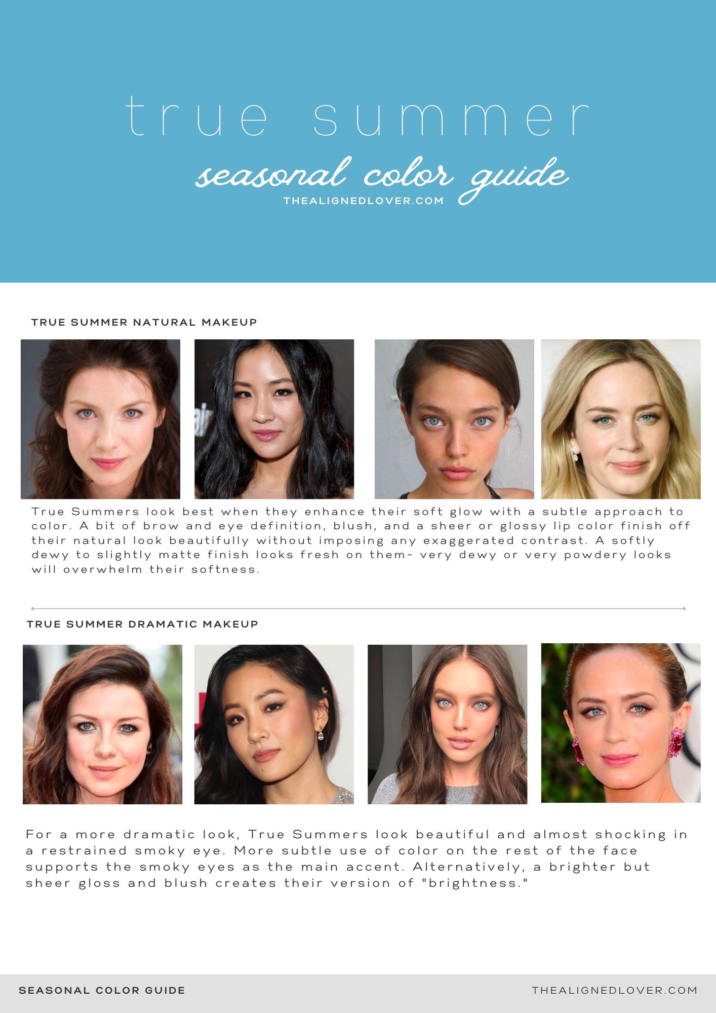 True-Summer-Seasonal-Color-Guide-1 | The Aligned Lover