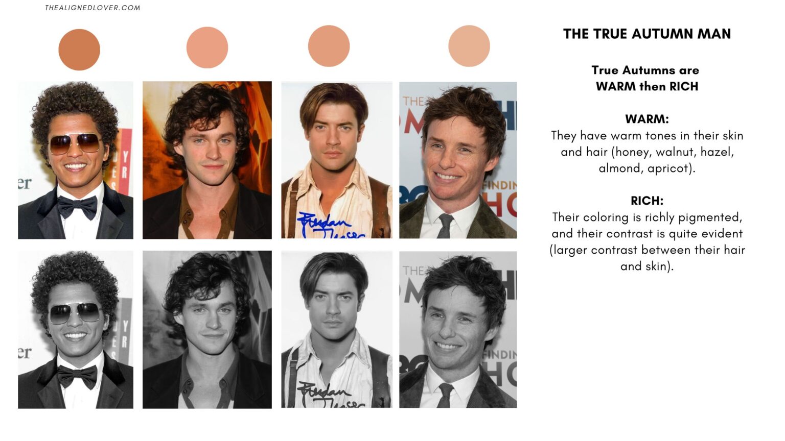 12 Seasonal Color Analysis for Men: True/Warm Autumn | The Aligned Lover