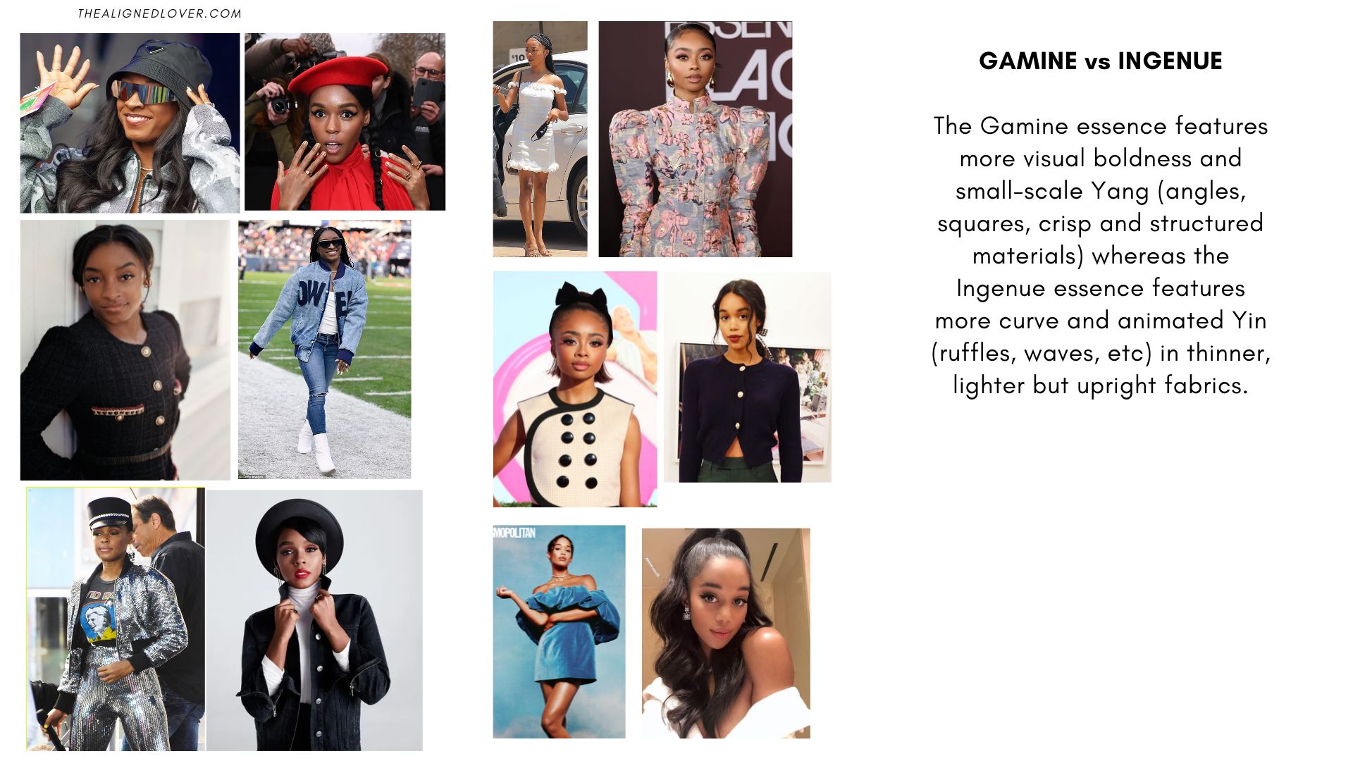 Gamine Essence vs Ingenue Essence | The Aligned Lover